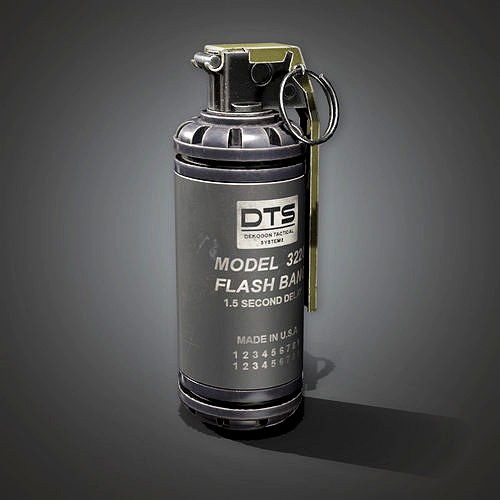 MLT - Military Flashbang Grenade - PBR Game Ready 3d model