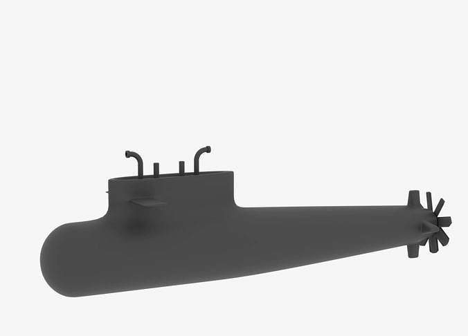 Simple Submarine 3d model