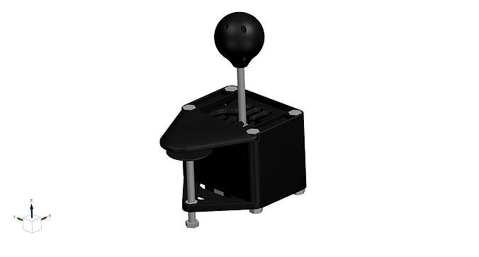 7 Speed Shifter for Sim Racing | 3D model
