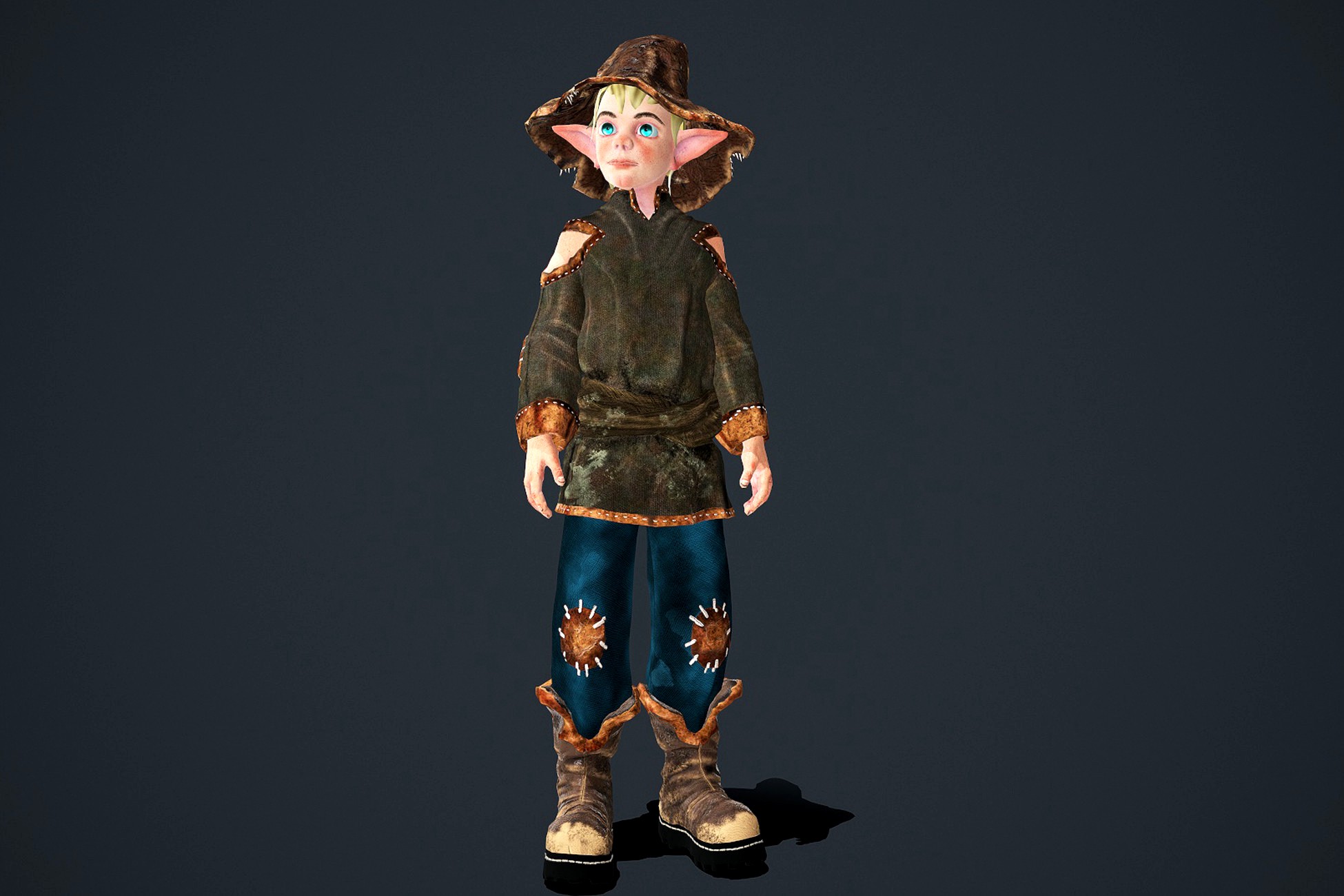 Wood Elf Boy 3d model