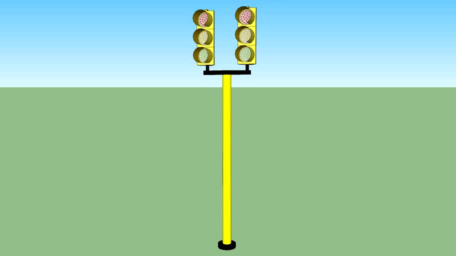 Semáforos Led´s doble 3d model