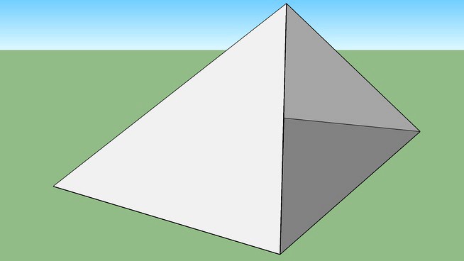 Rectangular Based Pyramid 3d model