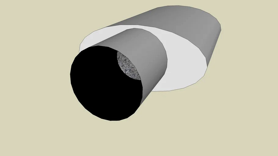 Perforated Core Muffler 3d model