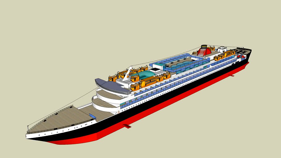 Titanic (modern version) 3d model