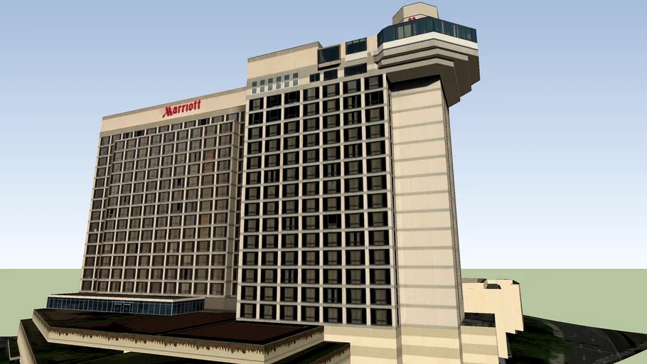 Marriott Hotel & Spa 3d model