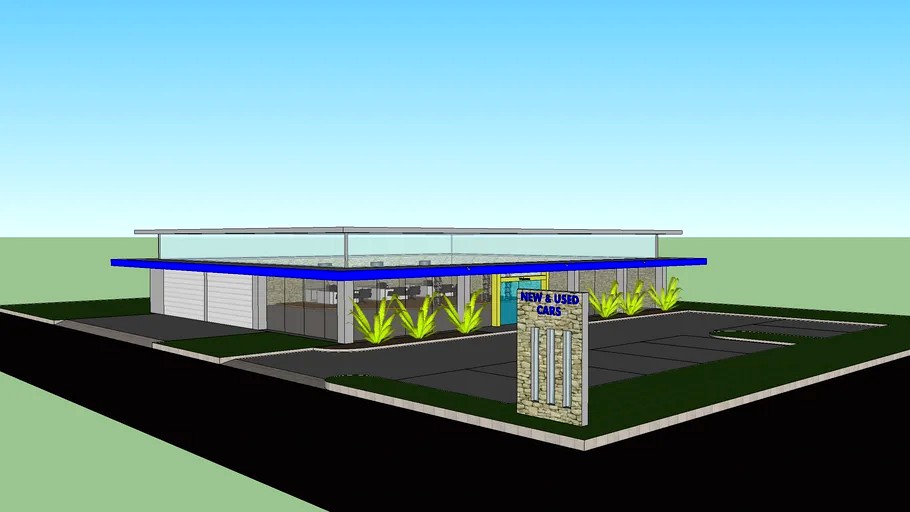 Car Dealership 3d model