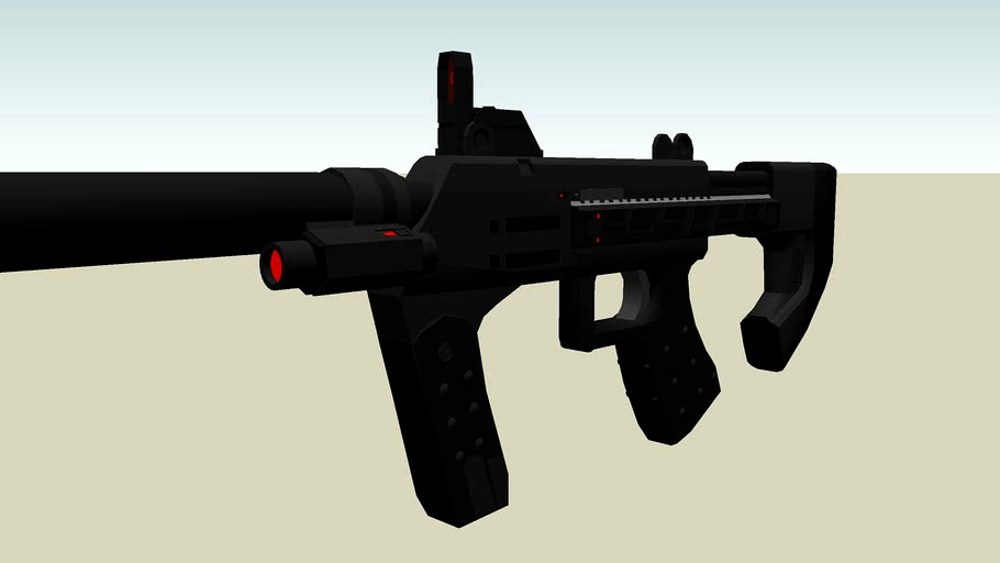 M7S Caseless Submachine Gun 3d model