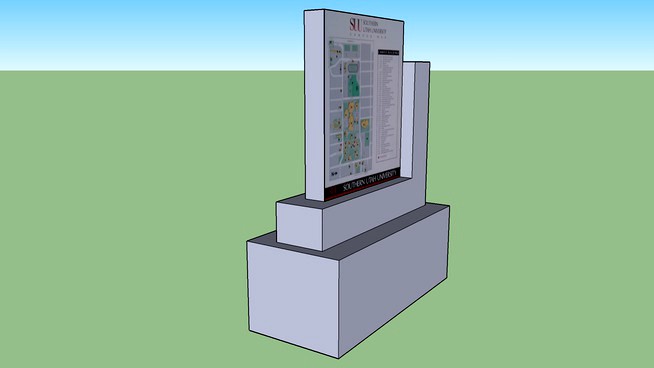 SUU Campus Map 3d model
