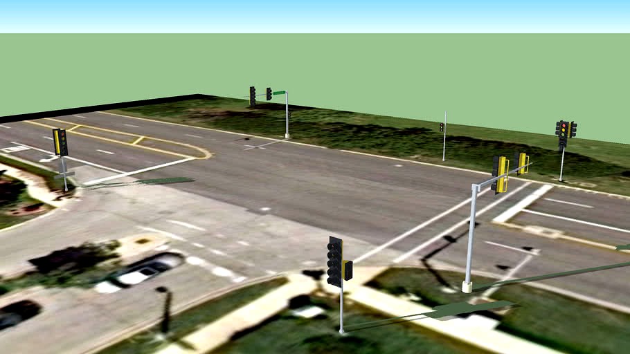 Mast Arm Traffic Lights- Cermak Road and Enterprise Drive Intersection ...