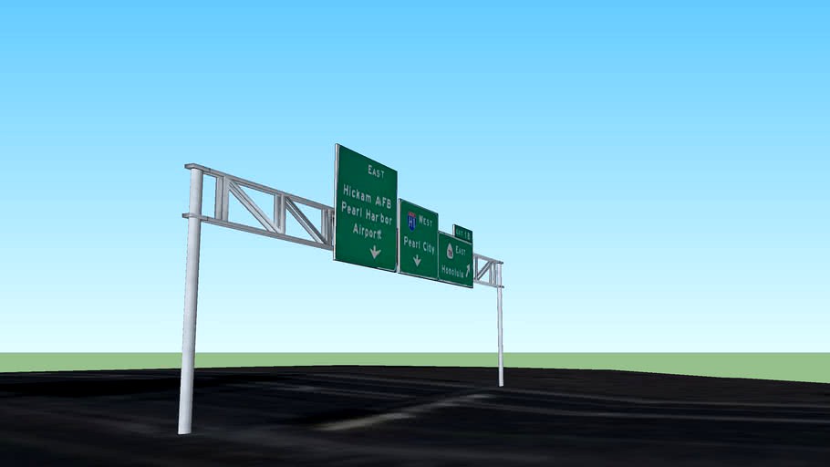 expressway sign 3d model