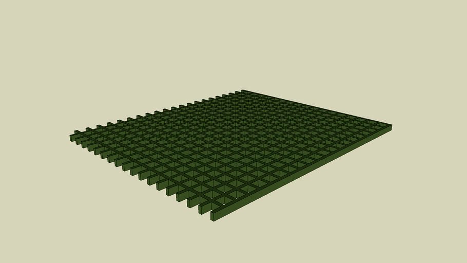 Fiberglass Grating 3d model