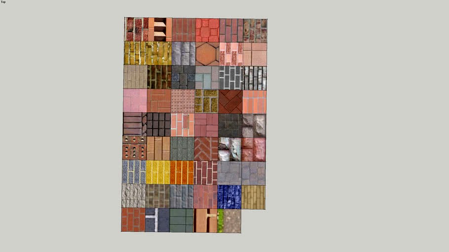 Brick textures 3d model