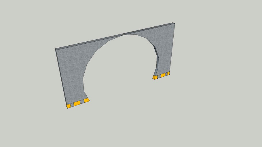 metal door frame 3d model