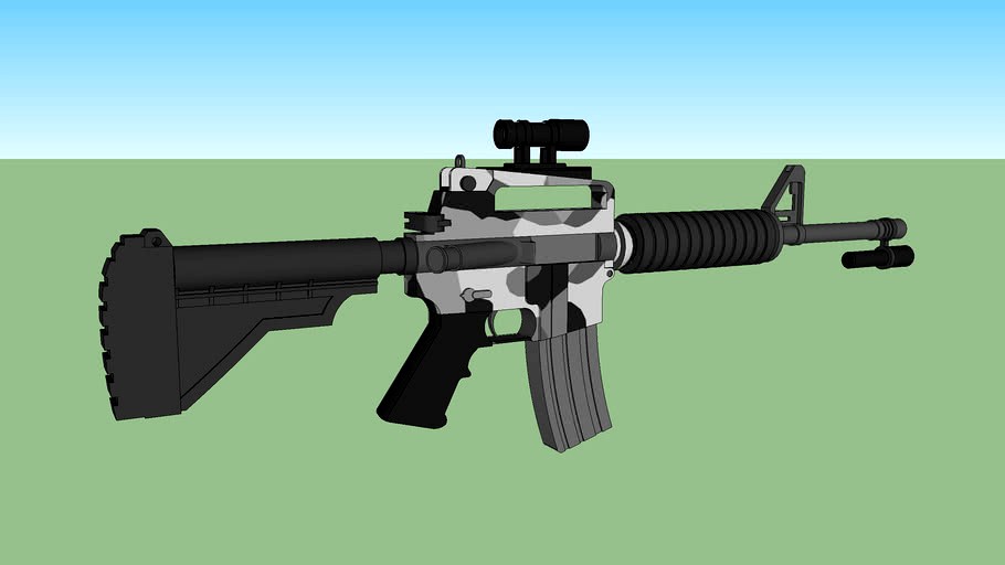 M4 S.W.A.T. Mod 3d model
