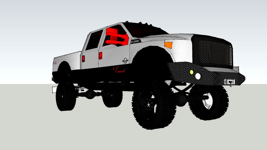 F350 2011 FORD POWERSTROKE 3d model