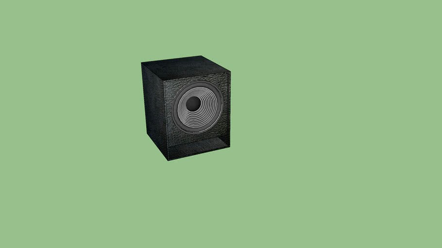 24' PA Subwoofer Bass Bin 3d model