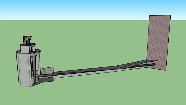 Cross section water feature 3d model
