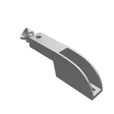 CONVEYOR GUIDE RAIL MOUNT 3d model