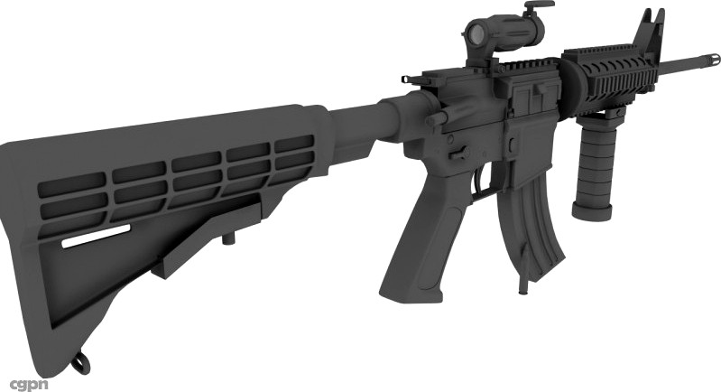 m4 with bullet3d model