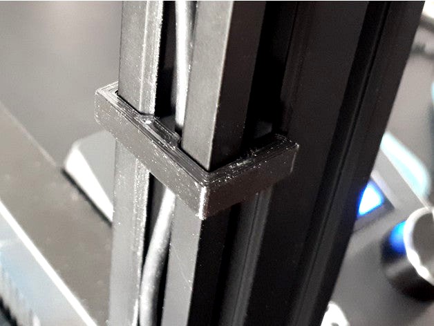 2020 v-slot extrusion cable clip by bfrigon 3d model