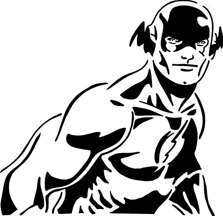 The Flash stencil 3 by Longquang 3d model