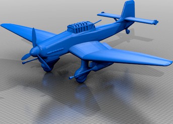 stuka dive bomber by iorebos 3d model