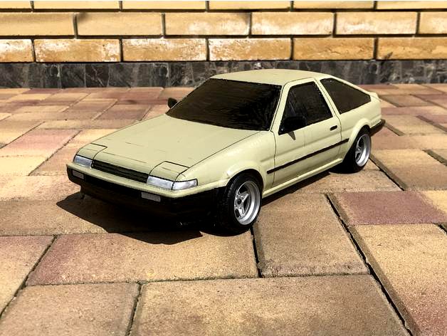 1:10 Toyota AE86 Body (test part) by SlicedStuff 3d model