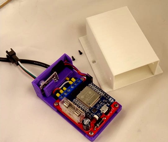 Outdoor Case For Wemos ESP32 LED Driver by Dimwit-Dave 3d model