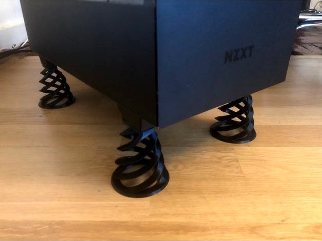 Computer case feet, tall and springy | NZXT H500 by hmmmmmm 3d model