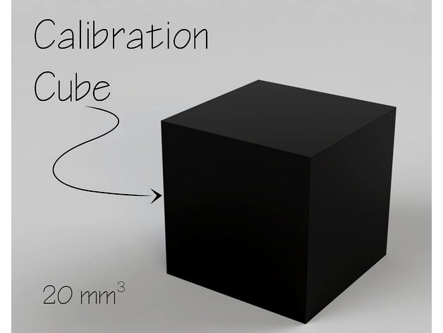 Calibration Cube for 3D Printers - 20 mm³ by cengizkurtoglu model