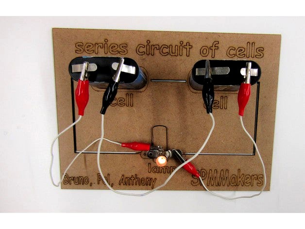 Series circuit of cells by SPMakers 3d model