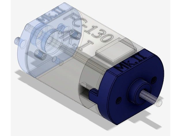 FC-130 to FK-180 Motor Adapter by Shadow_Rusty 3d model