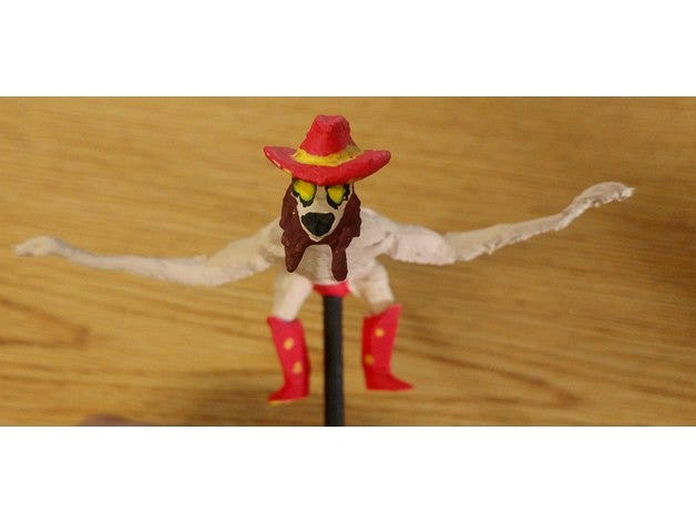 Macho Man Randy Savage Dragon from Skyrim Mod by hi452 3d model