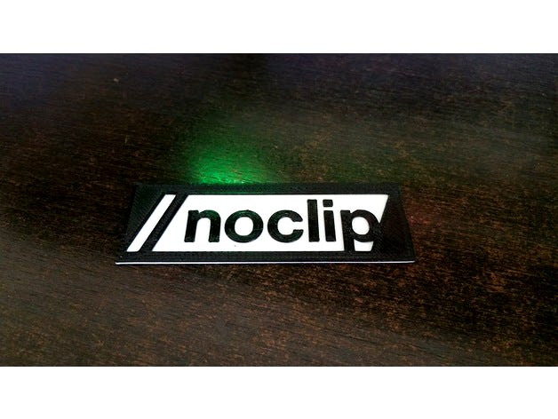NoClip Logo by Trideout 3d model