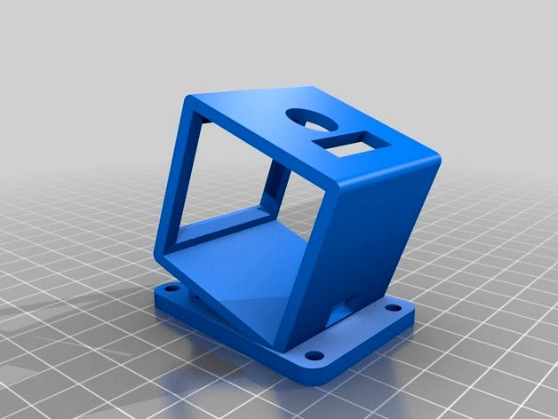 Kwad Box Rad-x gropro mount by Shneakypete 3d model