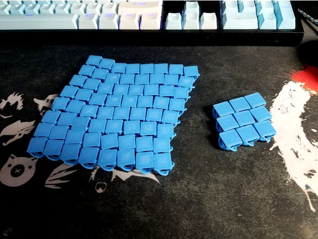 NASA Chainmail Fabric (More Printable) by BiscuitsOnTheFloor 3d model