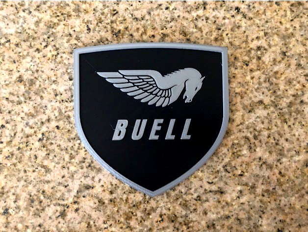 Buell American Motorcycles Pegasus Logo Sign by MeesterED 3d model