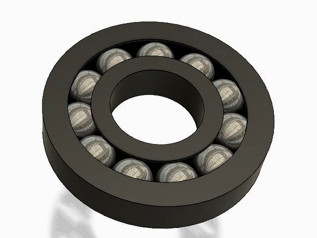 Printable Ball Bearing by andrewchoy 3d model
