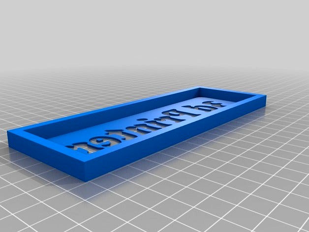 3d Printer Sign - dual color by vortex_pr model