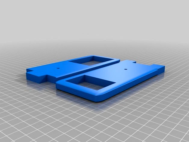 Yaesu FT-857D Side Rails v1.0 by AB3ZI by JohnDiLiberto 3d model