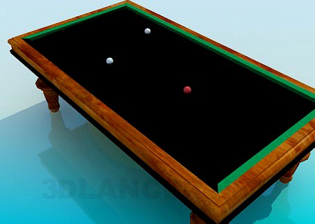 3D Model Pool Table