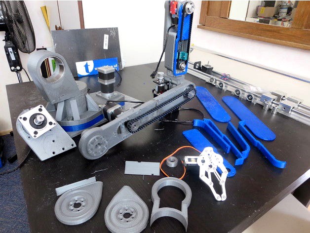 Tunnelplan 3D printing Robotic Arm AR2/eDO by tunnelplan model