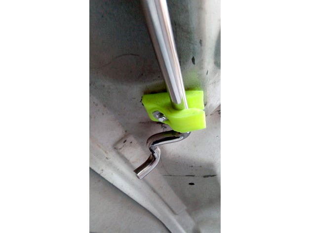 Jeep Wrangler TJ hood prop rod holder by mgvpalma 3d model