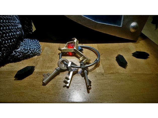 Legend of Zelda Keys by droodles 3d model