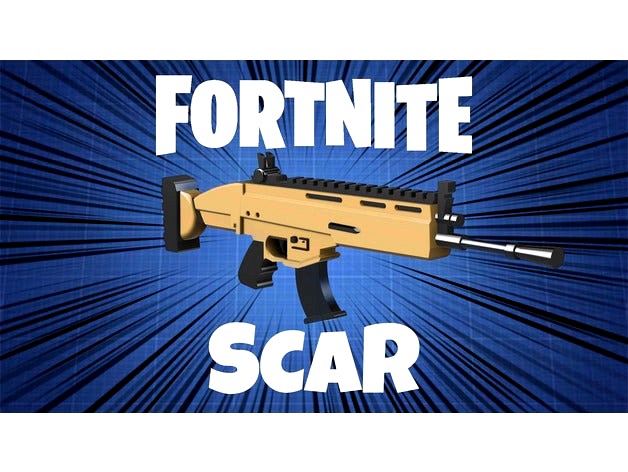 Fortnite Legendary SCAR (Full Size) by Ryan_Taki 3d model