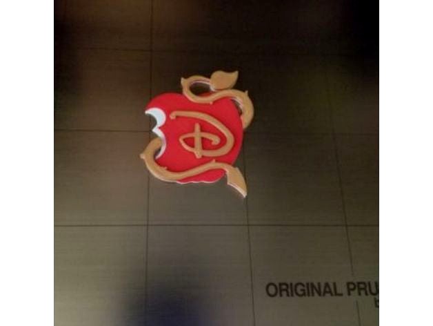 Descendants Apple Logo (3 colors) by lowboydrvr 3d model