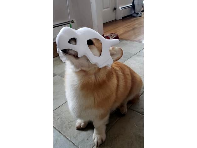 Cubone Dog Mask by aolesin 3d model