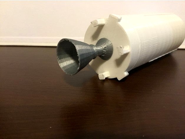 Falcon 9 Vacuum Engine by QuinnH2O 3d model