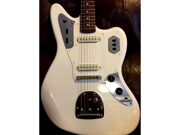 Fender Squier Vintage Modified Jaguar Pickguard by MakerBob3D model