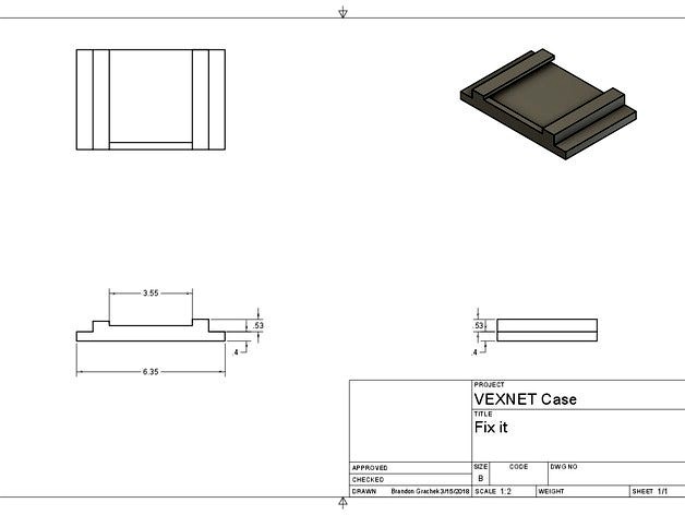 VEXNET Controller Case by BrandonG0122 3d model
